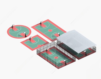 basketball court court - 3D9X.COM - Thư viện SketchUP tổng hợp